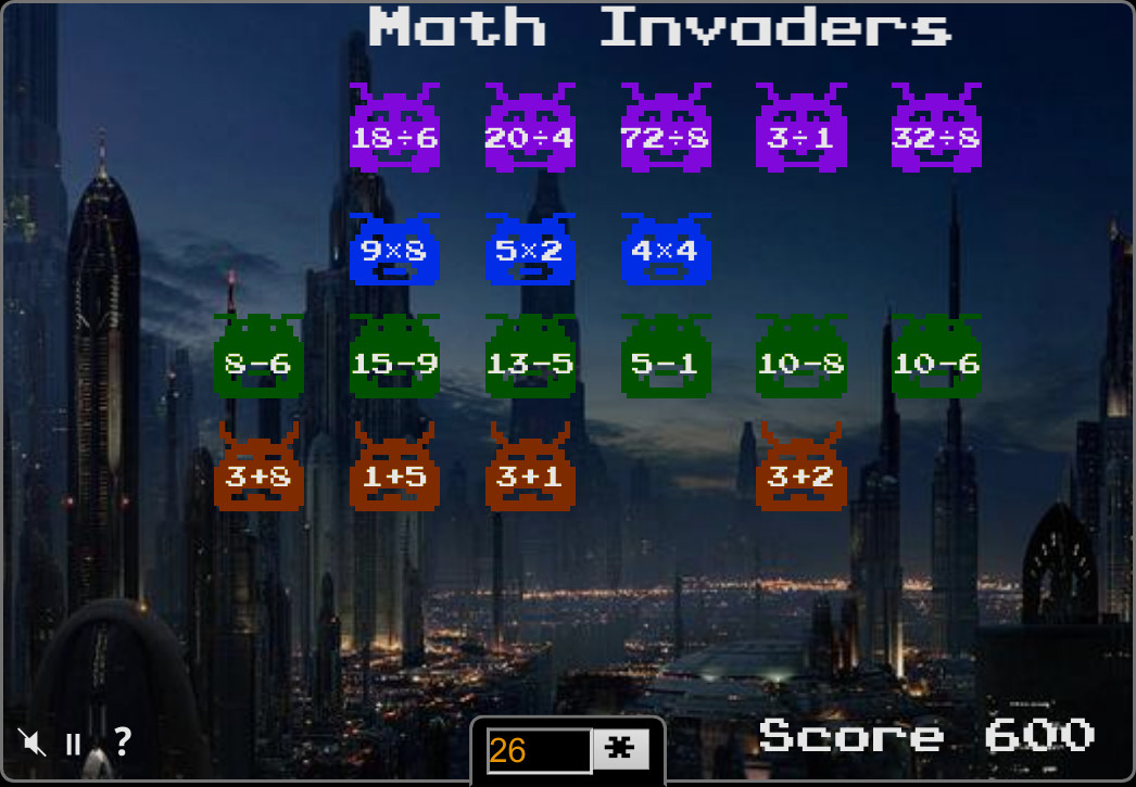 Math Invaders by Henry Kroll III